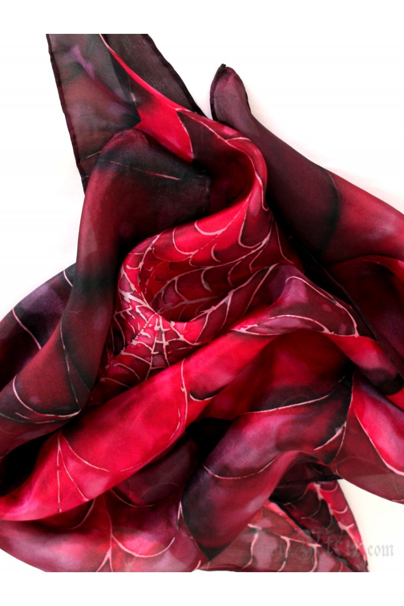 Vampire Spider Web Silk Scarf